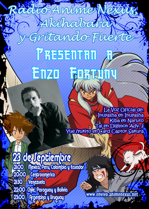 Entrevista a Enzo Fortuny - POSTERGADA - Radio Anime Nexus