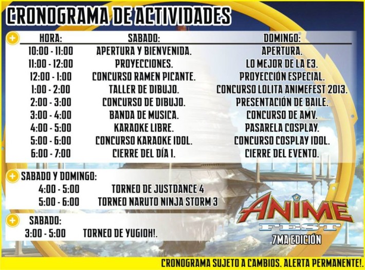 Anime Fest Venezuela 29 y 30 de Junio (Maracay - Venezuela) - Radio ...