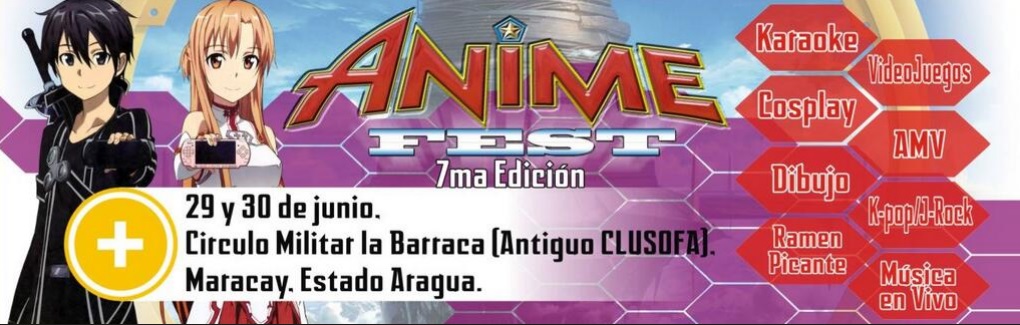 Anime Fest Venezuela 29 y 30 de Junio (Maracay - Venezuela) - Radio ...