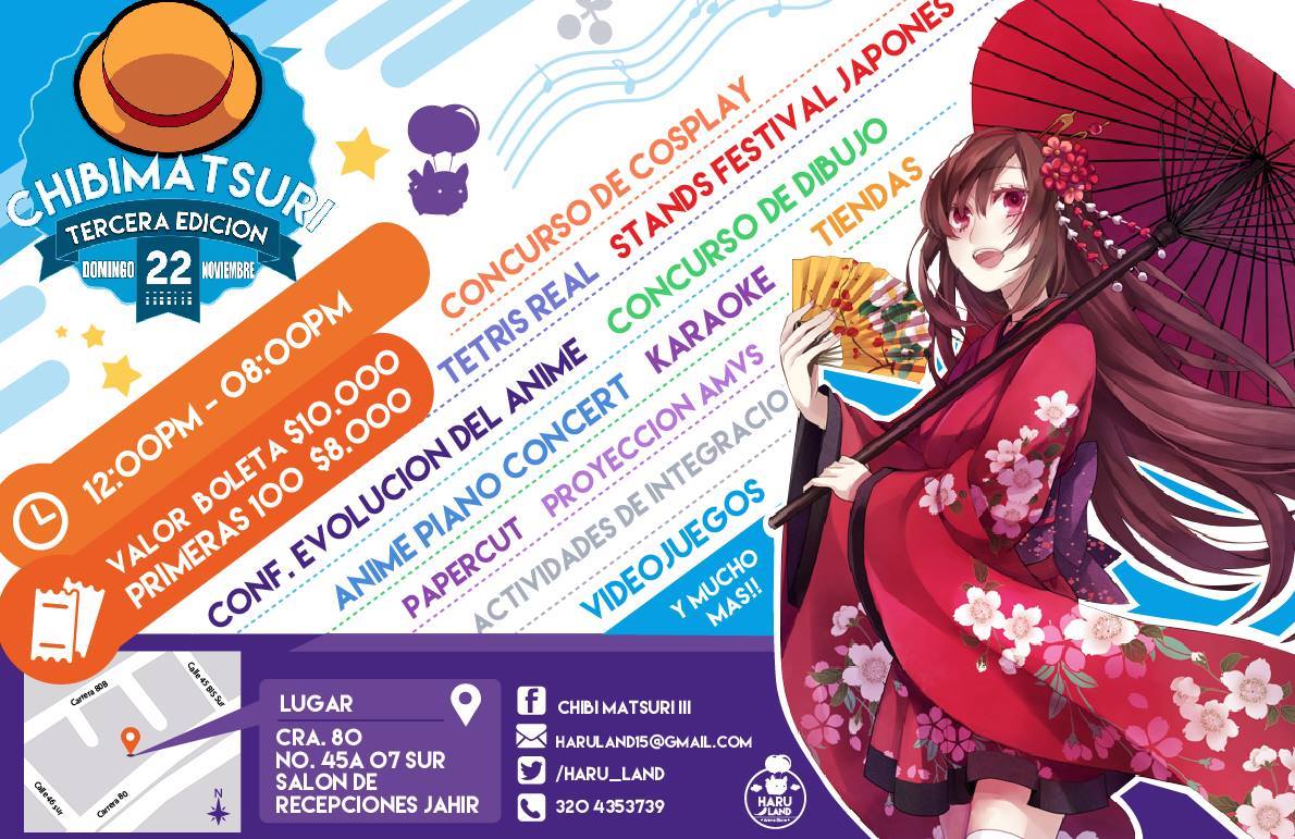 CHIBI MATSURI III - 22 de Noviembre (Bogota - Colombia) - Radio Anime Nexus