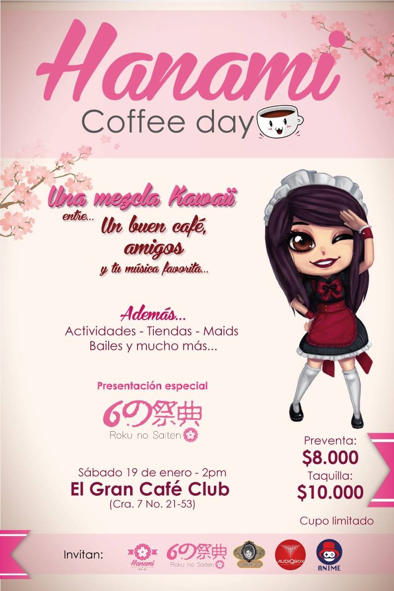 Hanami Coffee Day - 19 de enero (Pereira - Colombia) - Radio Anime Nexus